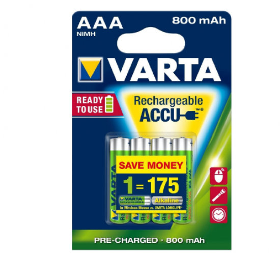 Varta AAA punjive baterije 800mAh | SveBaterije.net